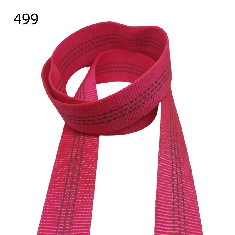 Gurtband Schlauch mit reflektierender Ziernaht 25mm - Diverse Farben